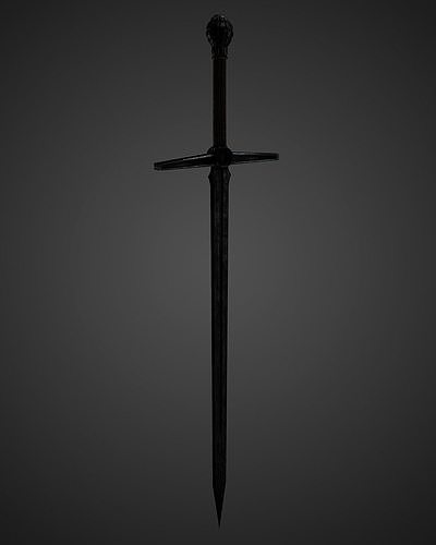 All Black the Necrosword 3D model 3D printable | CGTrader