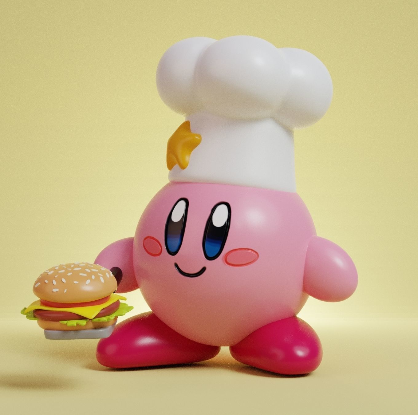 CHEF KIRBY 3D model 3D printable | CGTrader