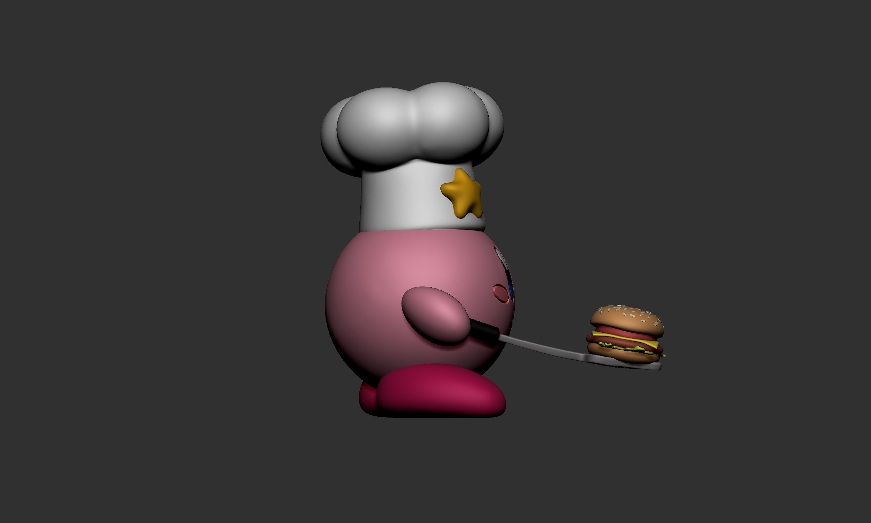 CHEF KIRBY 3D model 3D printable | CGTrader