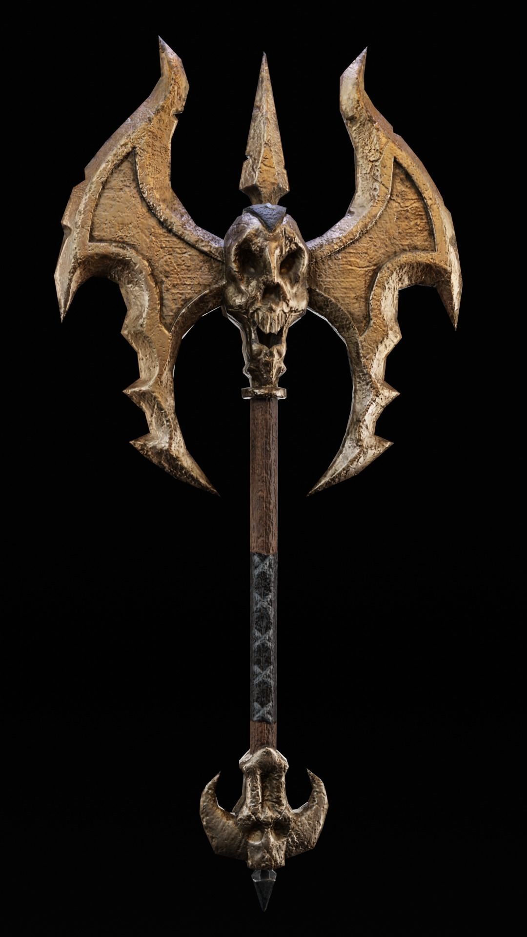 3D model Axe skull collection-game assets VR / AR / low-poly | CGTrader