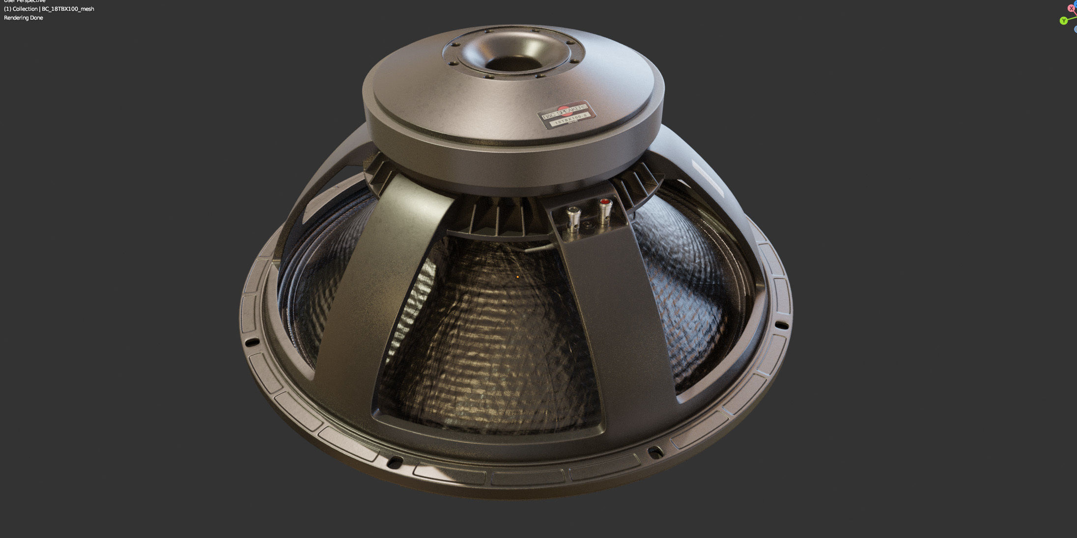 Powerful speaker 18TBX100 3D model | CGTrader