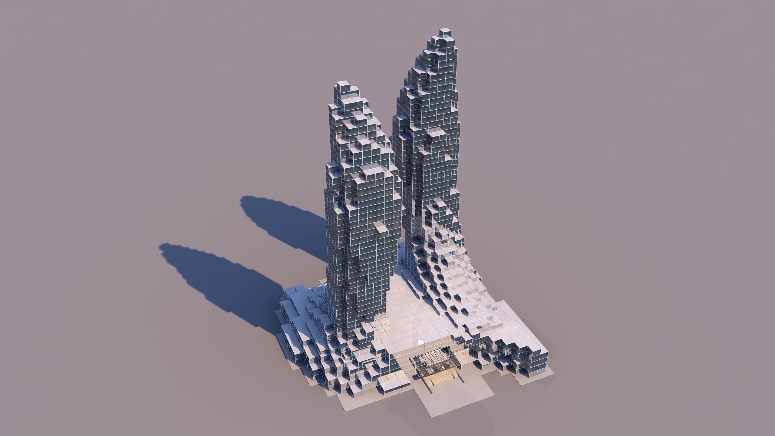 0184 - Skyscraper Architecture 3D Project - 2D Drawings 3D model | CGTrader