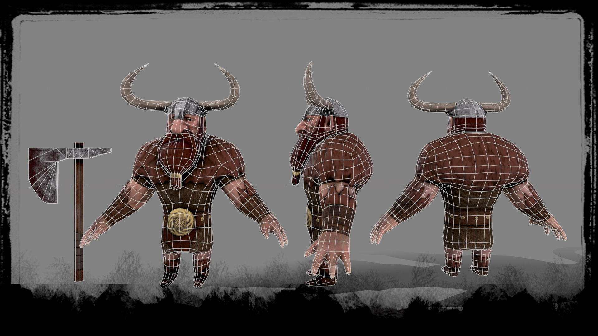 3D model Stylized Viking VR / AR / low-poly | CGTrader
