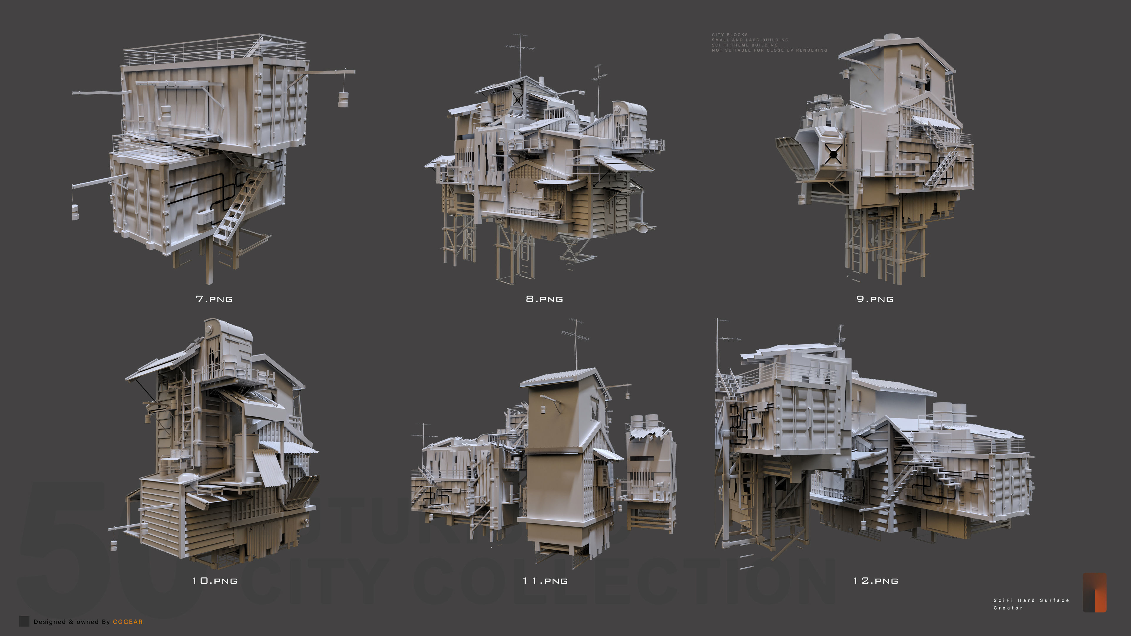 post-apocalyptic building Vol 12 3D model | CGTrader