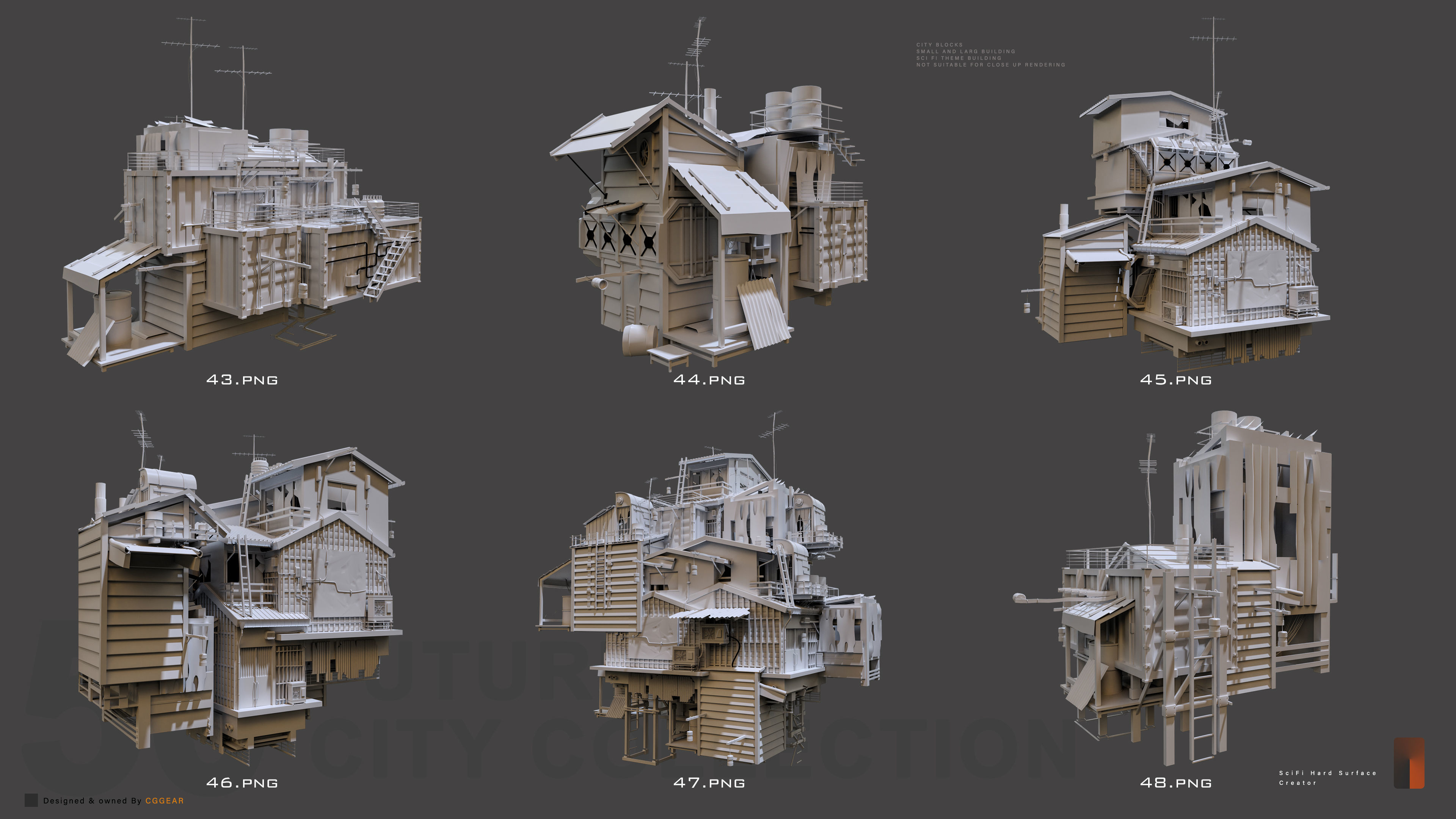 post-apocalyptic building Vol 12 3D model | CGTrader