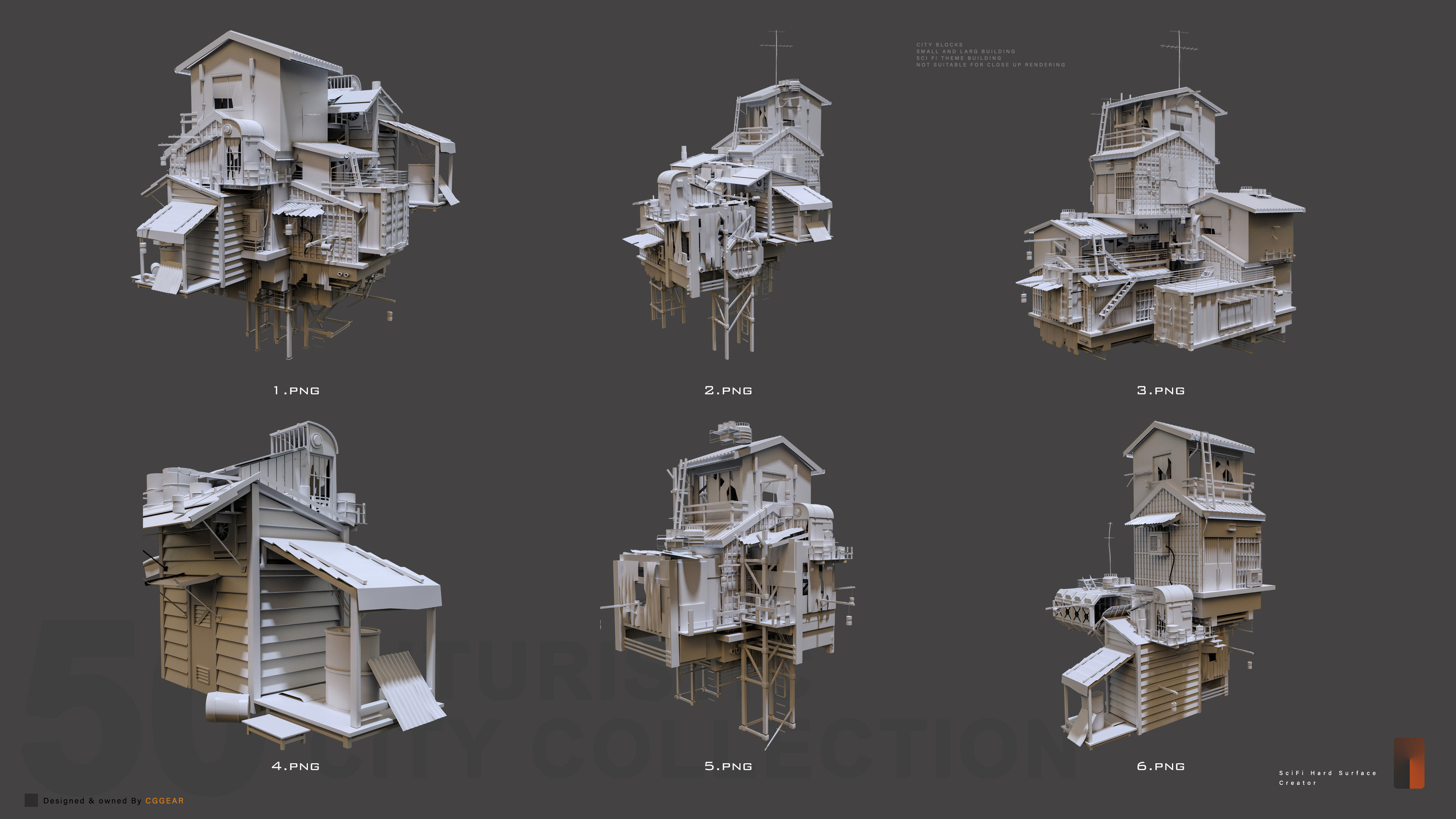 post-apocalyptic building Vol 12 3D model | CGTrader