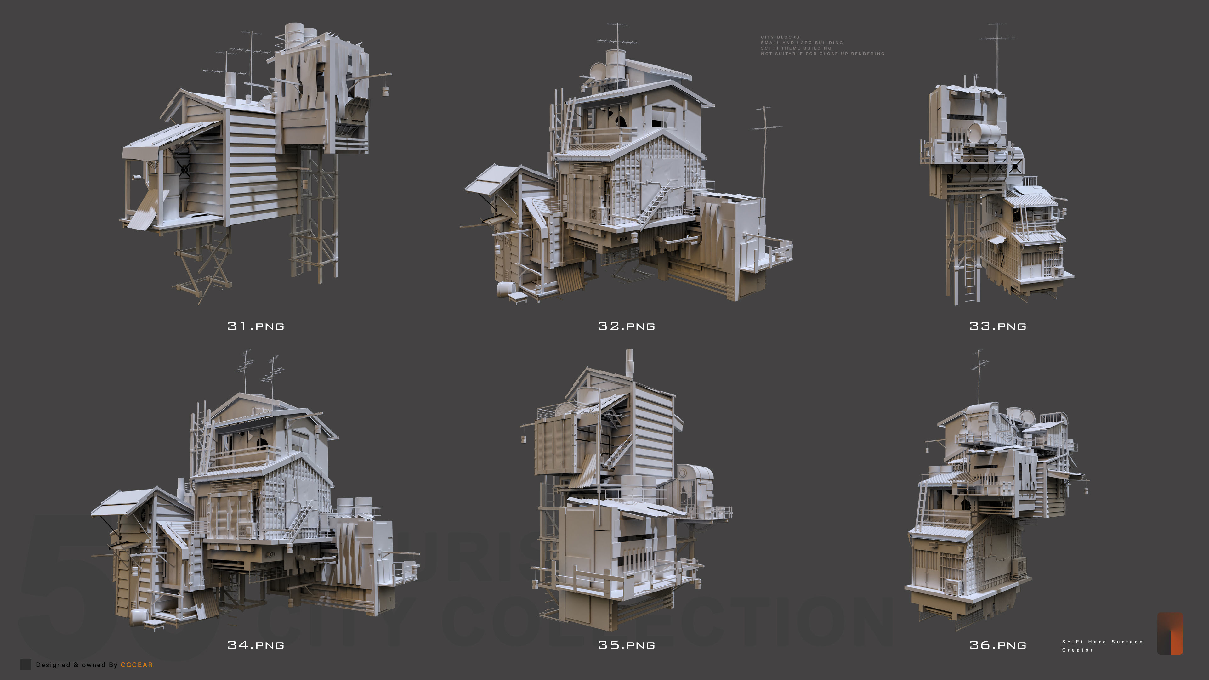 post-apocalyptic building Vol 12 3D model | CGTrader