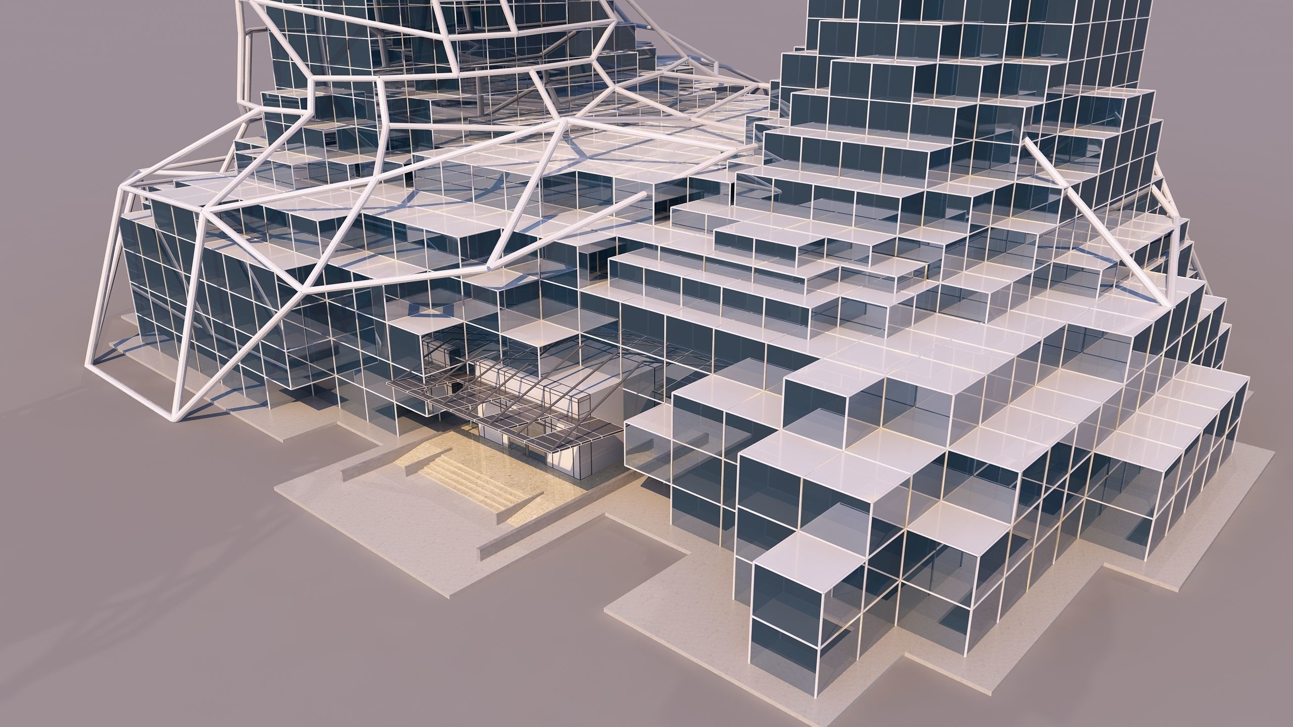 0185 - Skyscraper Architecture 3D Project - 2D Drawings 3D model | CGTrader