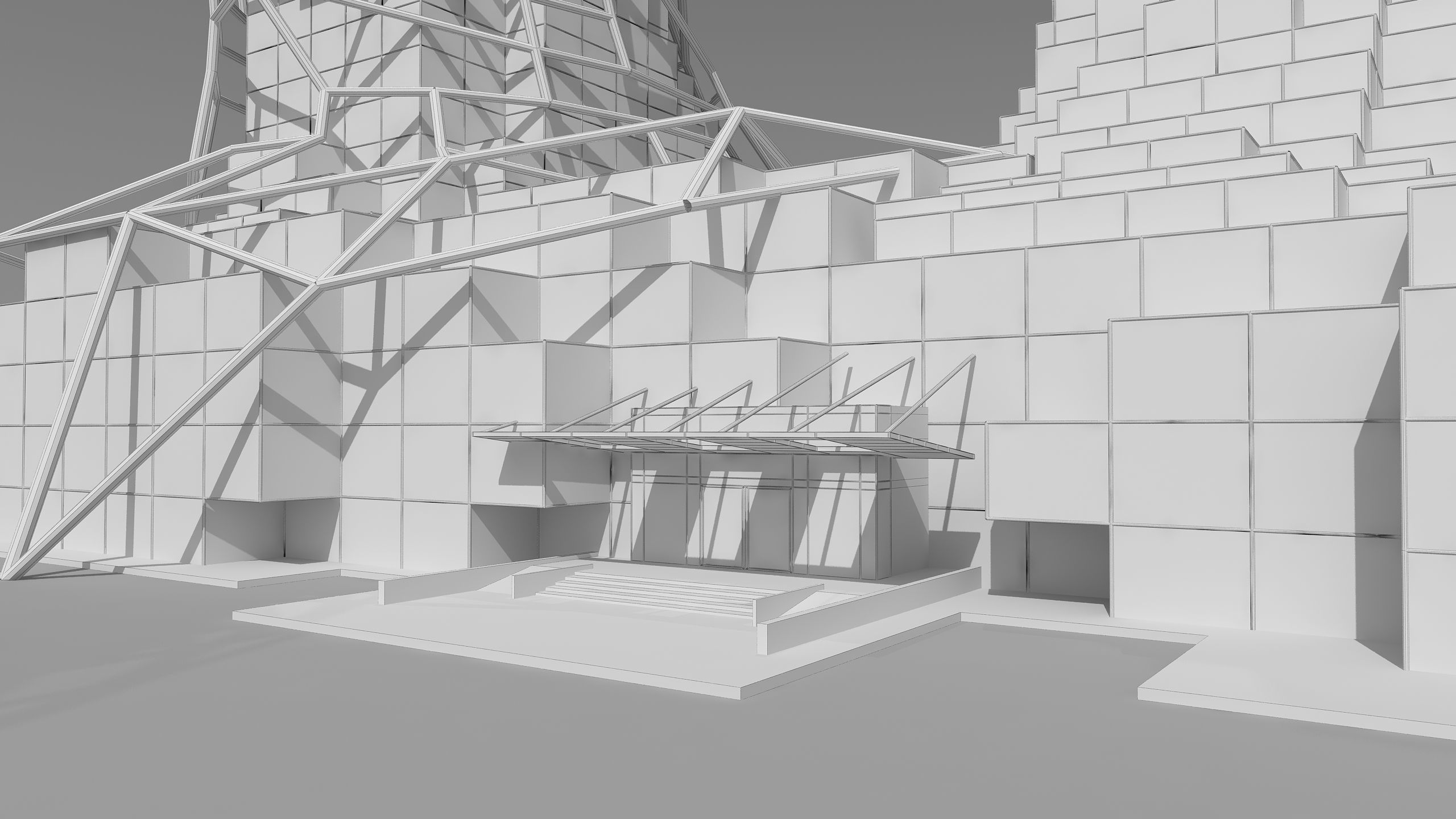 0185 - Skyscraper Architecture 3D Project - 2D Drawings 3D model | CGTrader