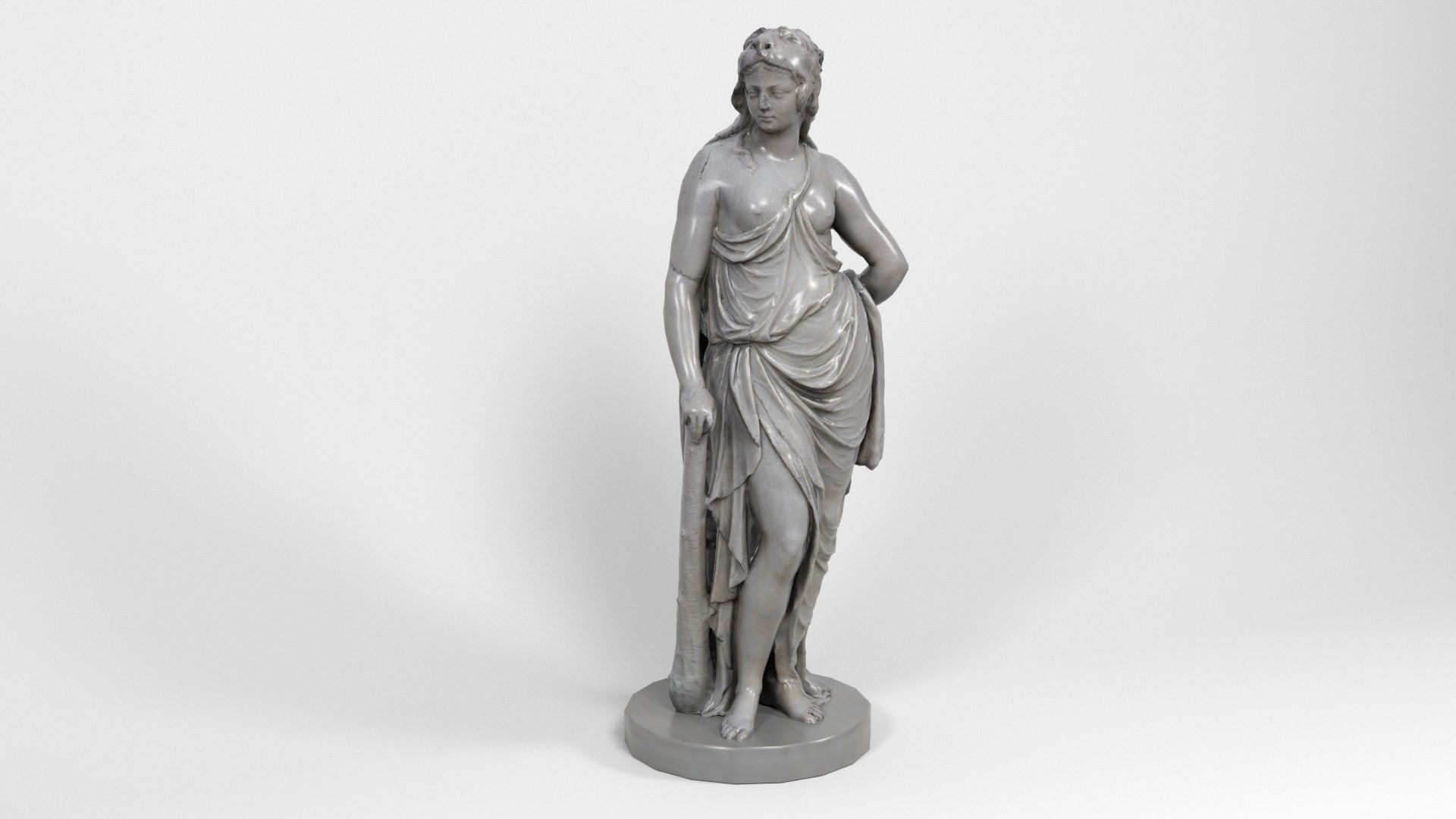 3D model Greek statue VR / AR / low-poly | CGTrader