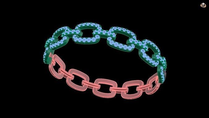 Bracelet 3D model 3D printable | CGTrader