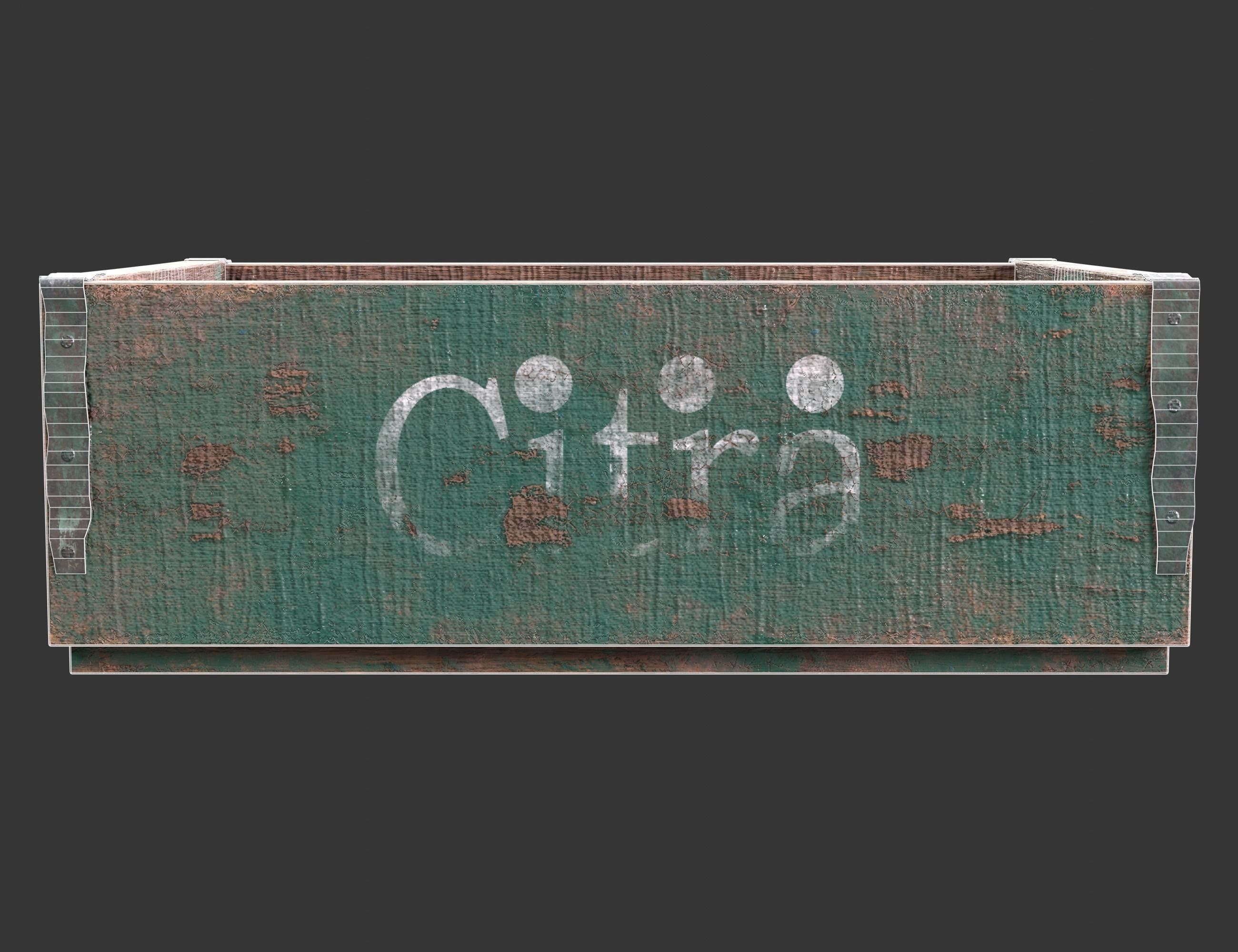 3D model Old Citra beer wooden crate VR / AR / low-poly | CGTrader