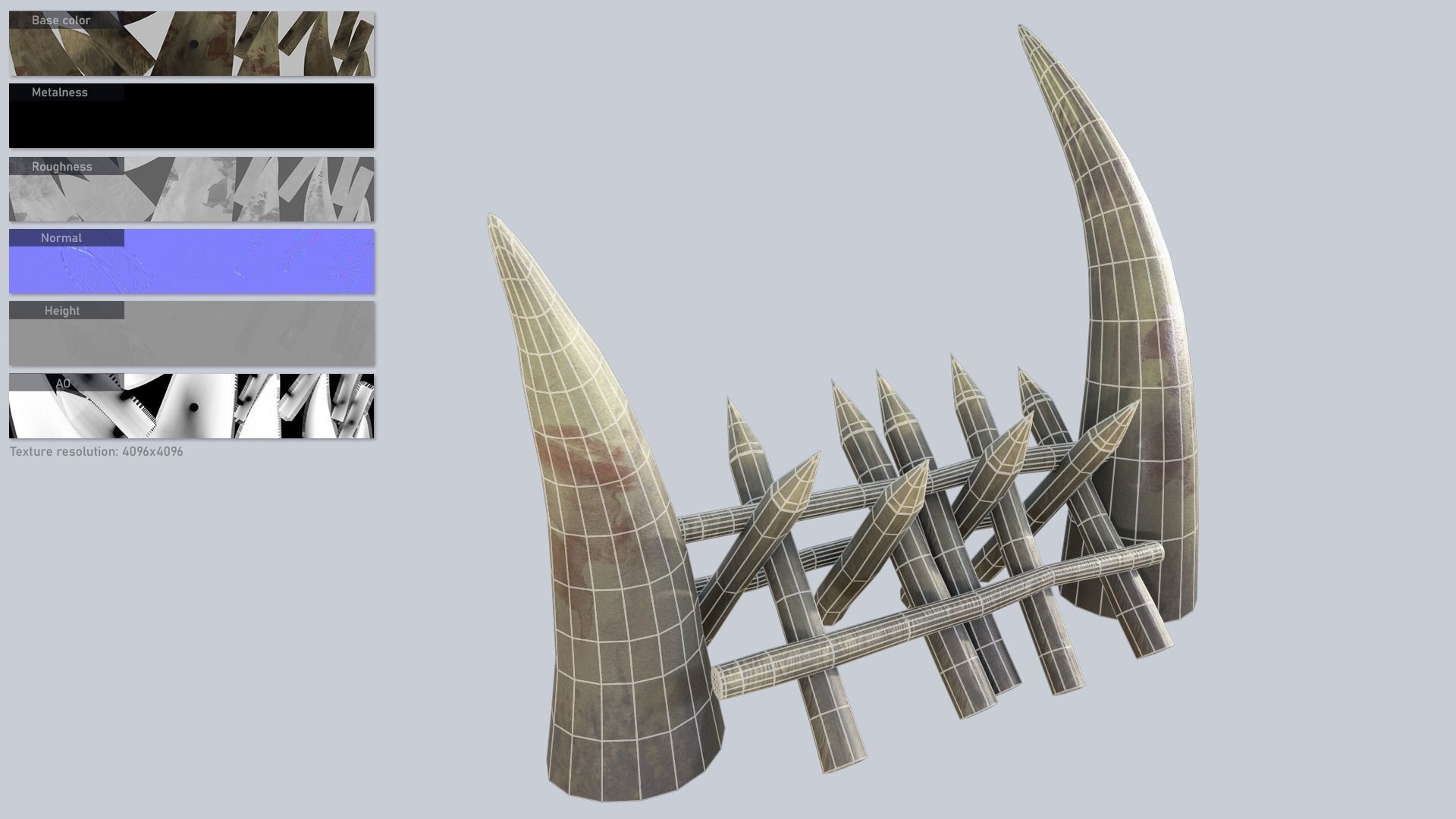 3D model Orc defense wall VR / AR / low-poly | CGTrader