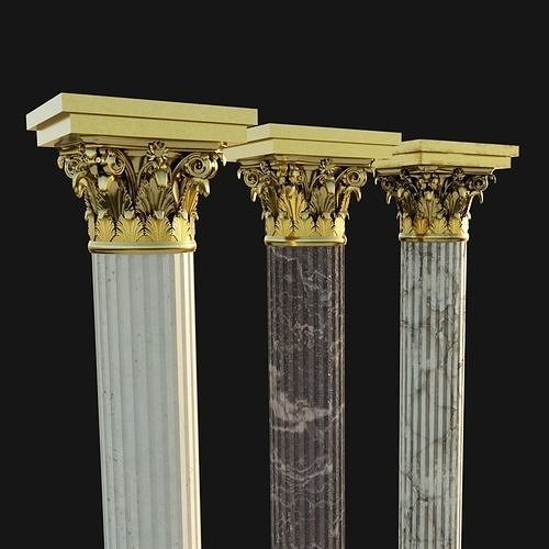 Column Pillars 3D model | CGTrader
