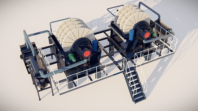 vacuum disc filter 3D model | CGTrader