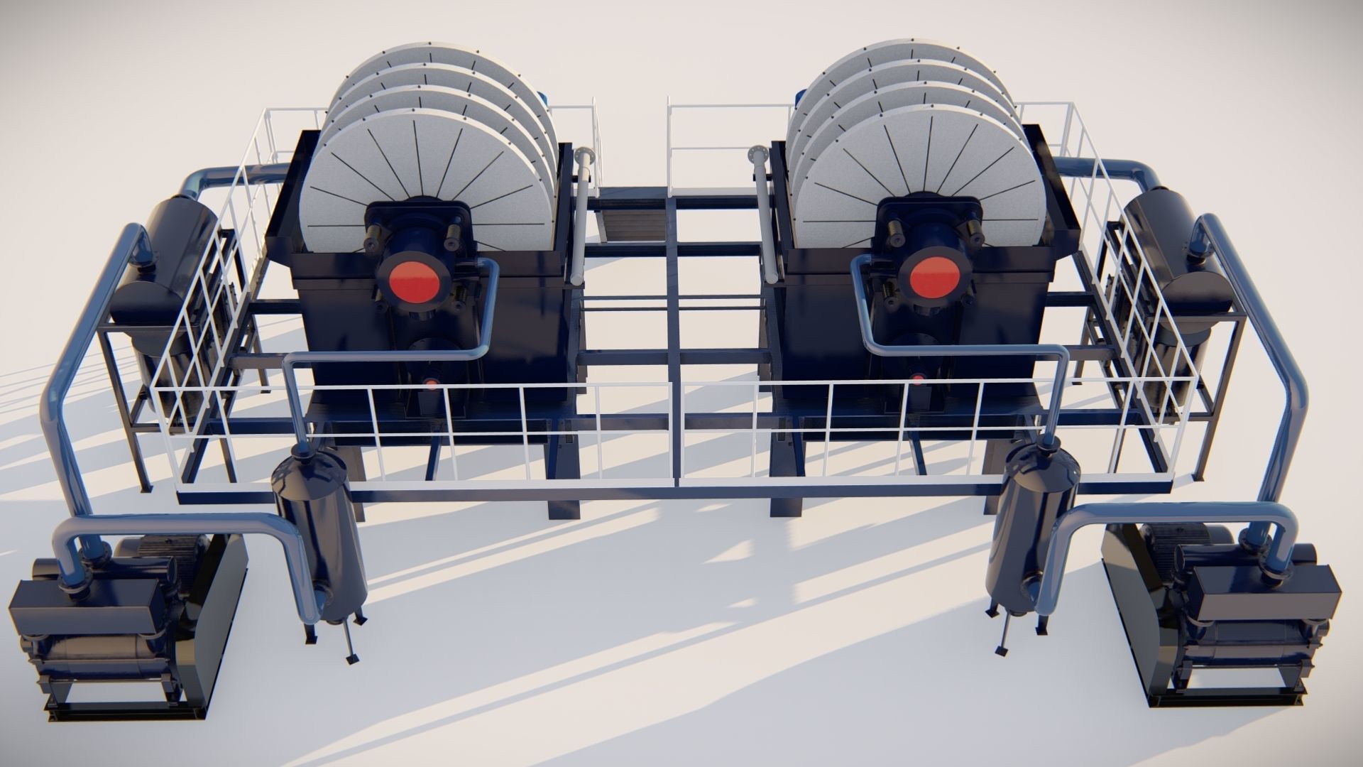 vacuum disc filter 3D model | CGTrader