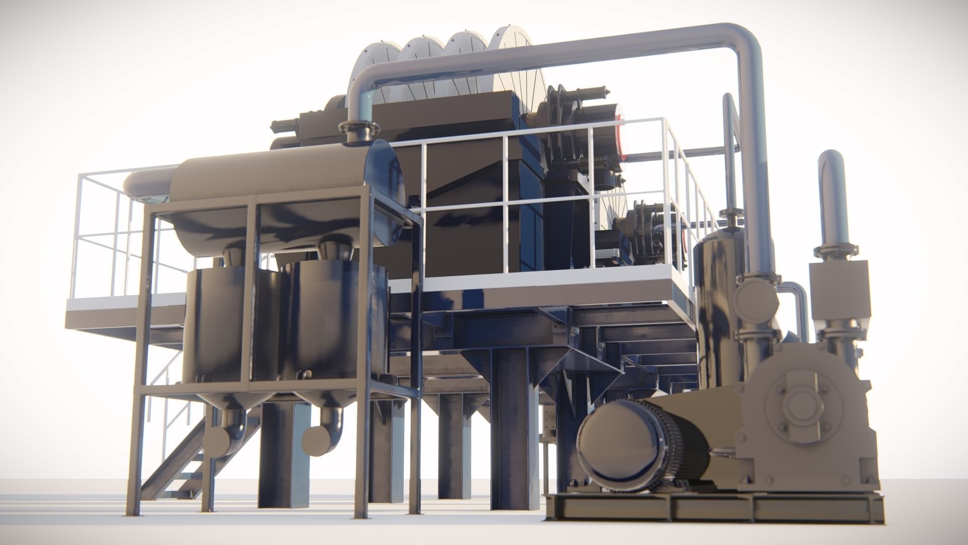 vacuum disc filter 3D model | CGTrader