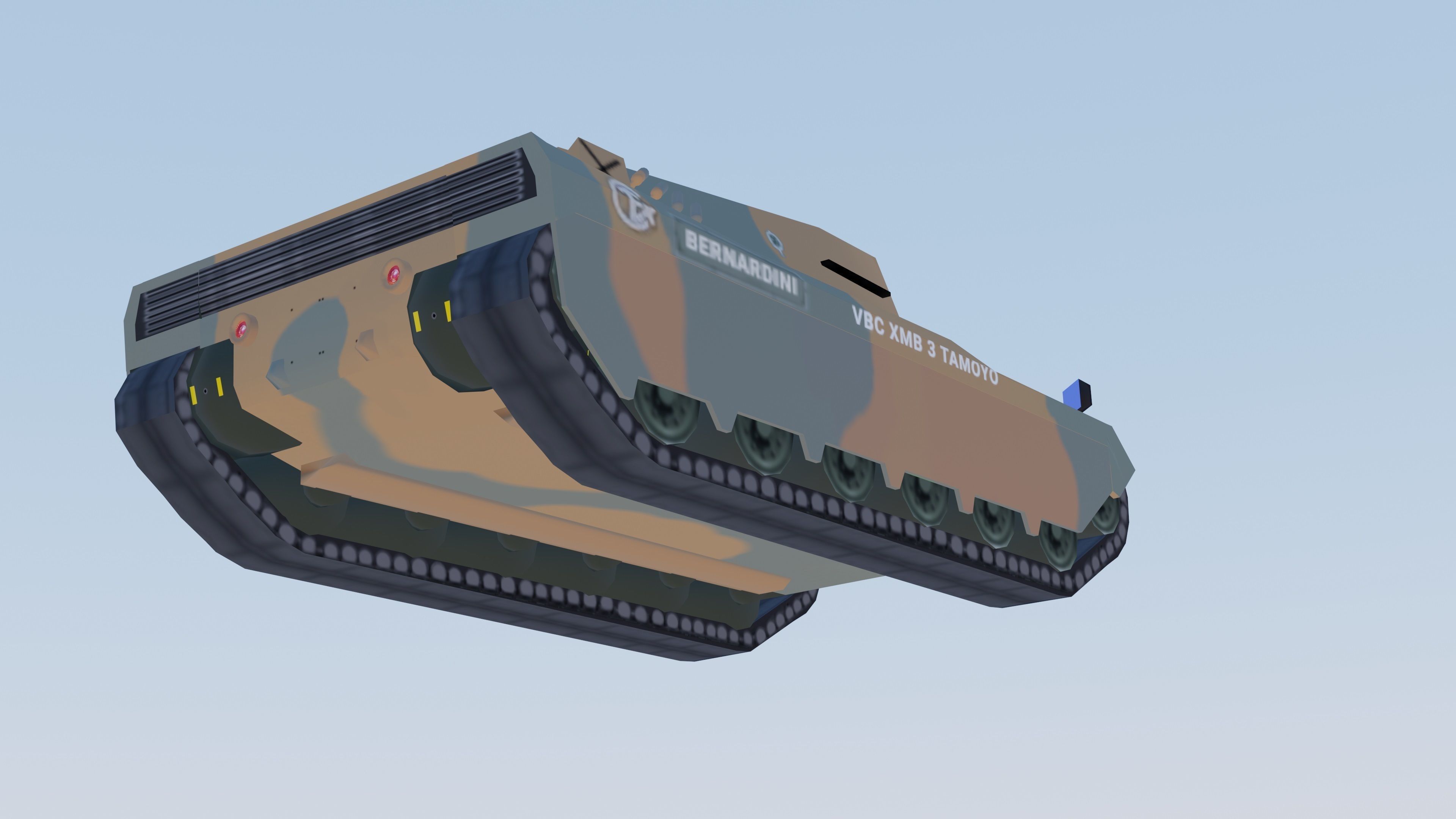 3D model Bernardini Prototypes MB-3 Tamoyo III VR / AR / low-poly ...