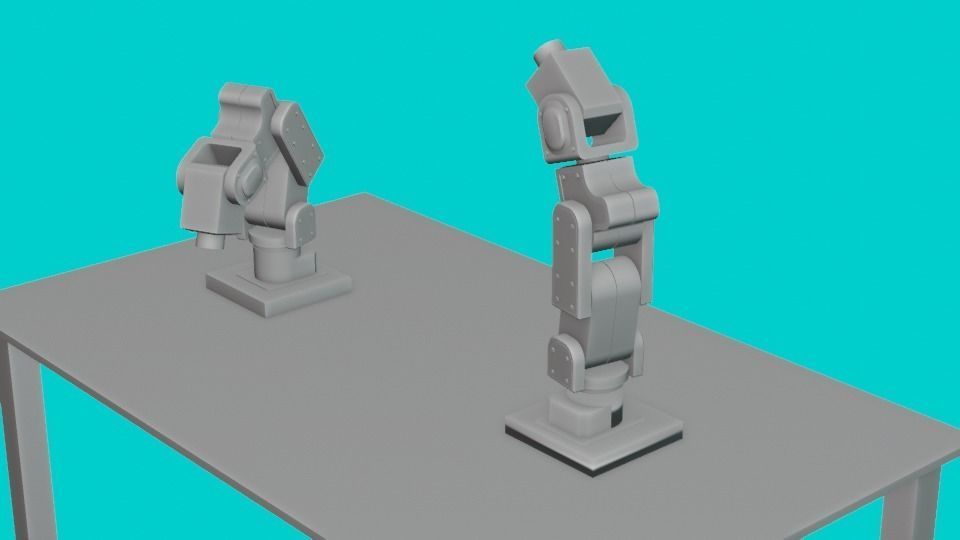 TWIN ROBOTIC ARMS - RIGGED 3D MODEL 3D model animated rigged | CGTrader