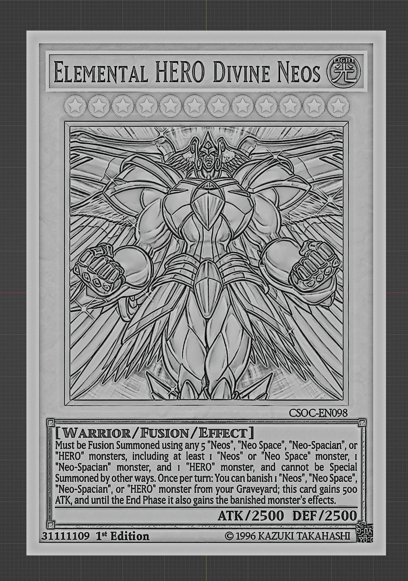 elemental hero divine neos - yugioh 3D model 3D printable | CGTrader