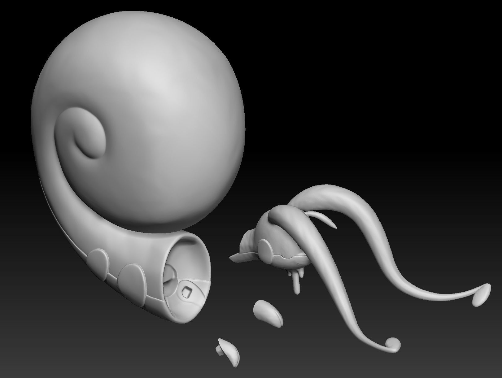 Pokemon Goomy Hisuian Sliggoo Goodra 3D model 3D printable | CGTrader