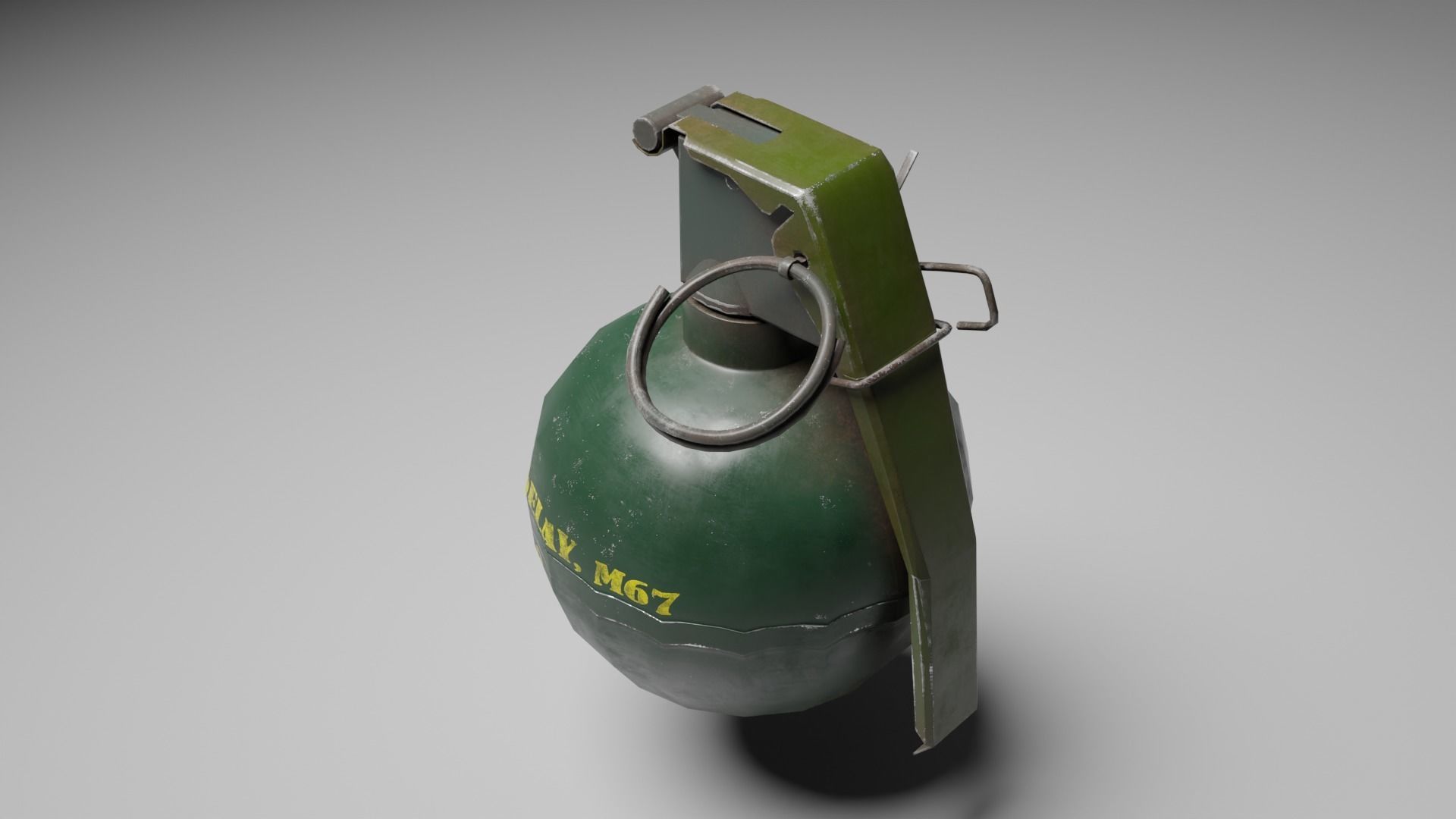 Lowpoly M67 grenade free VR / AR / low-poly 3D model | CGTrader