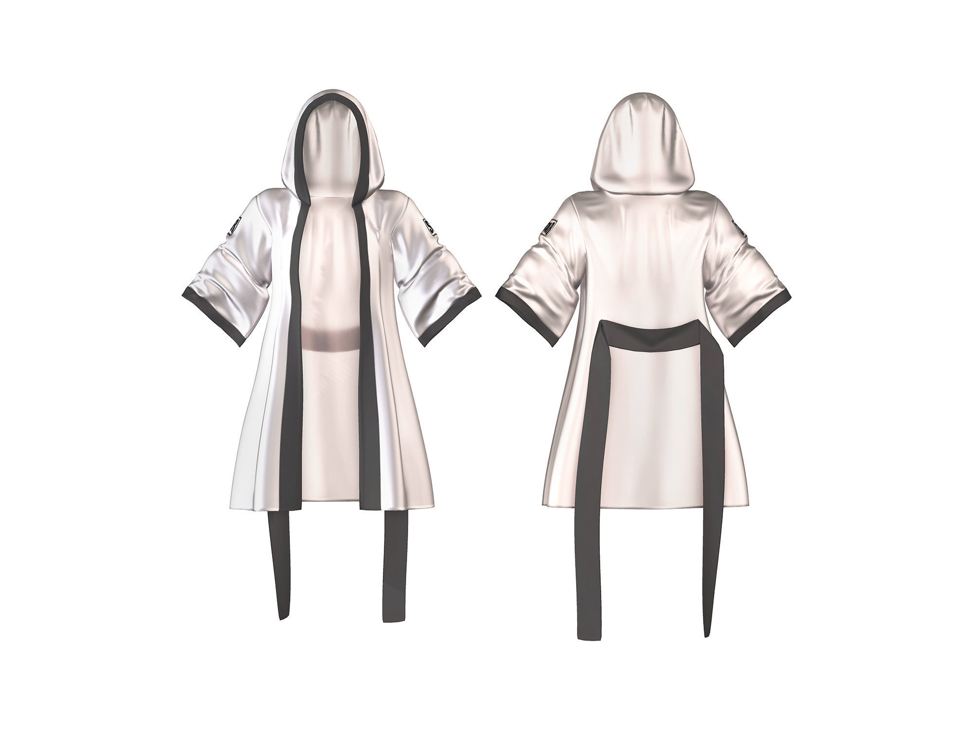 3D model Female Full Boxing Costume Uniform Wear VR / AR / low-poly ...