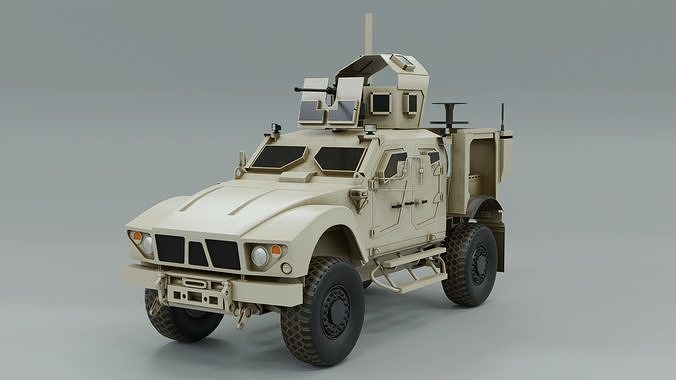 3D model 3D Oshkosh M-ATV Low Poly 3D Model model VR / AR / low-poly ...