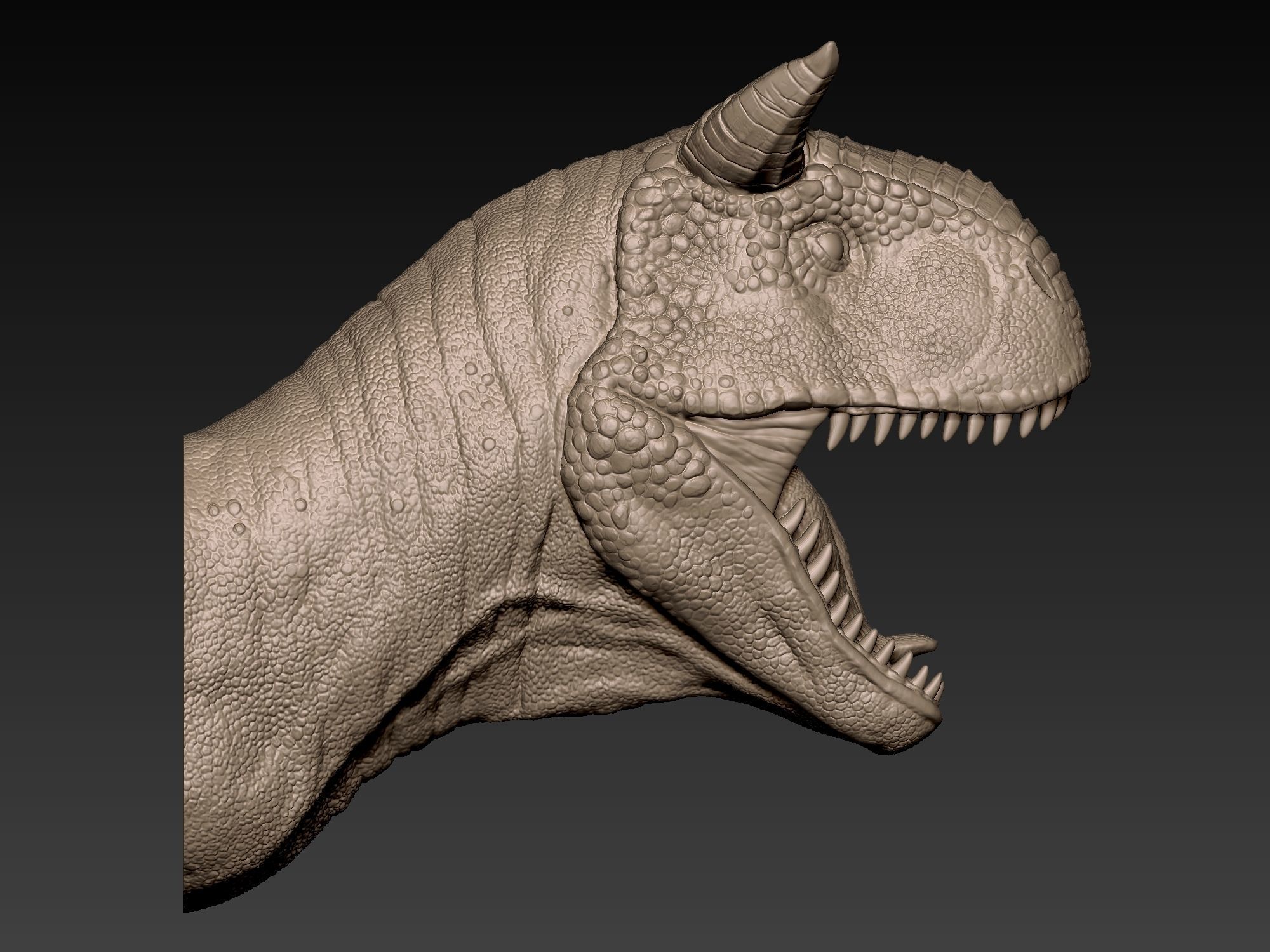 Carnotaurus Dinosaur 3D model 3D printable | CGTrader