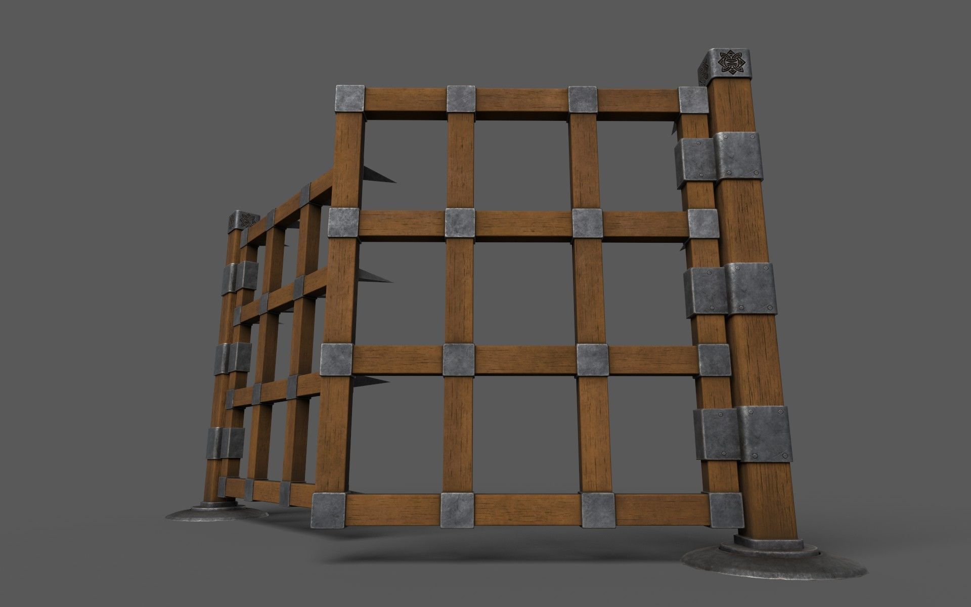 3D model SpikeWall-Trap VR / AR / low-poly | CGTrader
