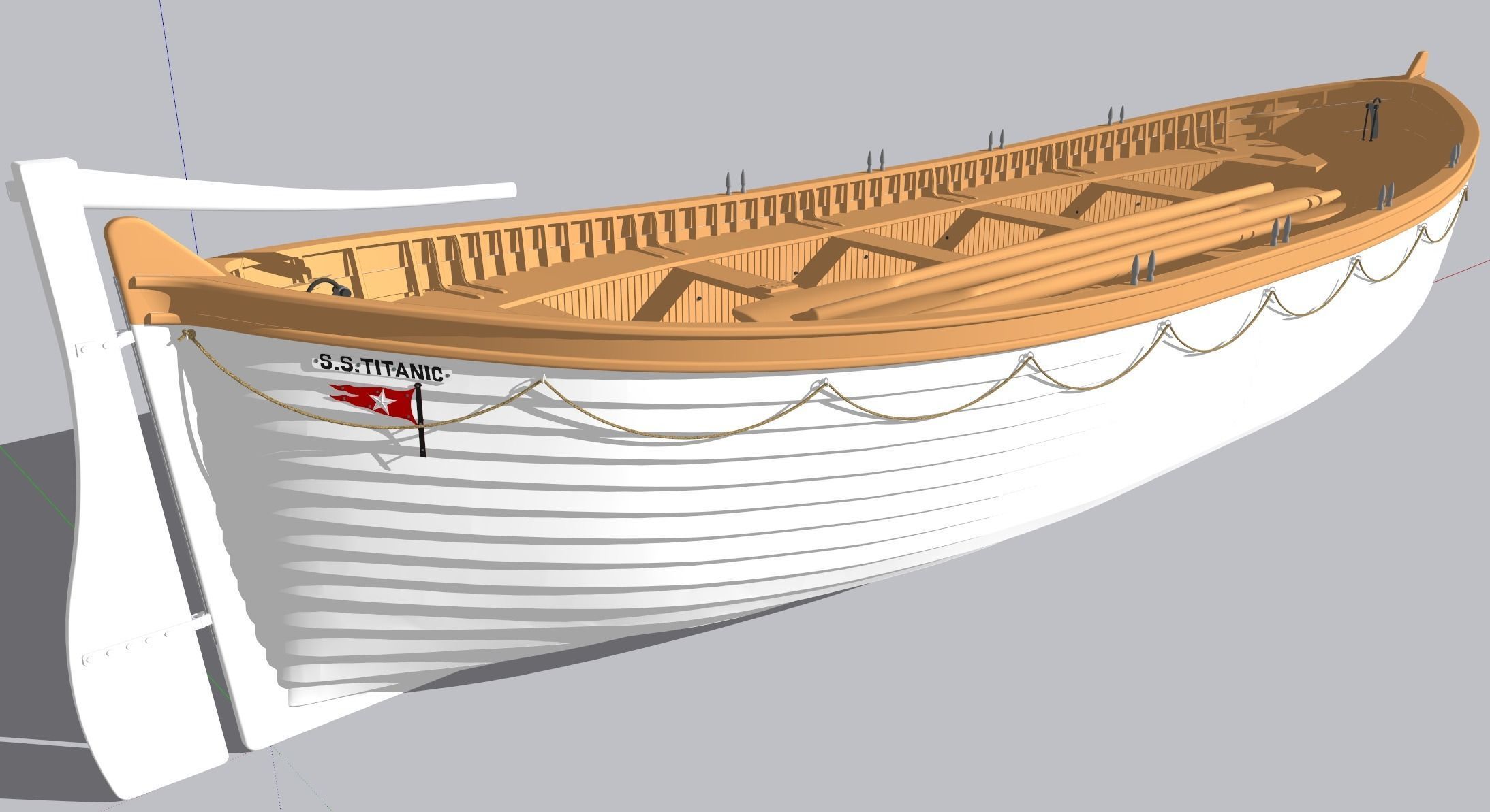 RMS Titanic Lifeboat 3D model | CGTrader