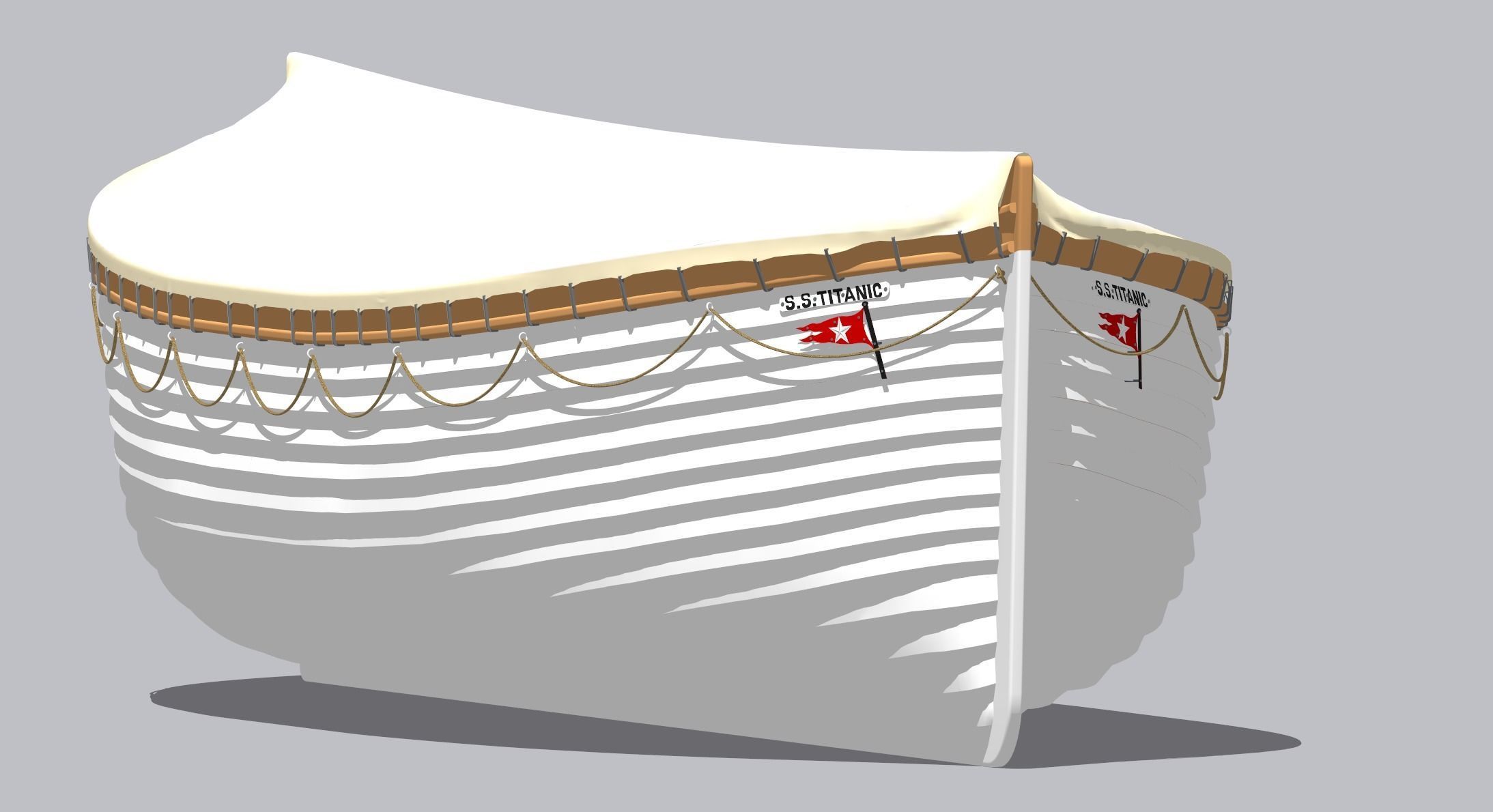 RMS Titanic Lifeboat 3D model | CGTrader