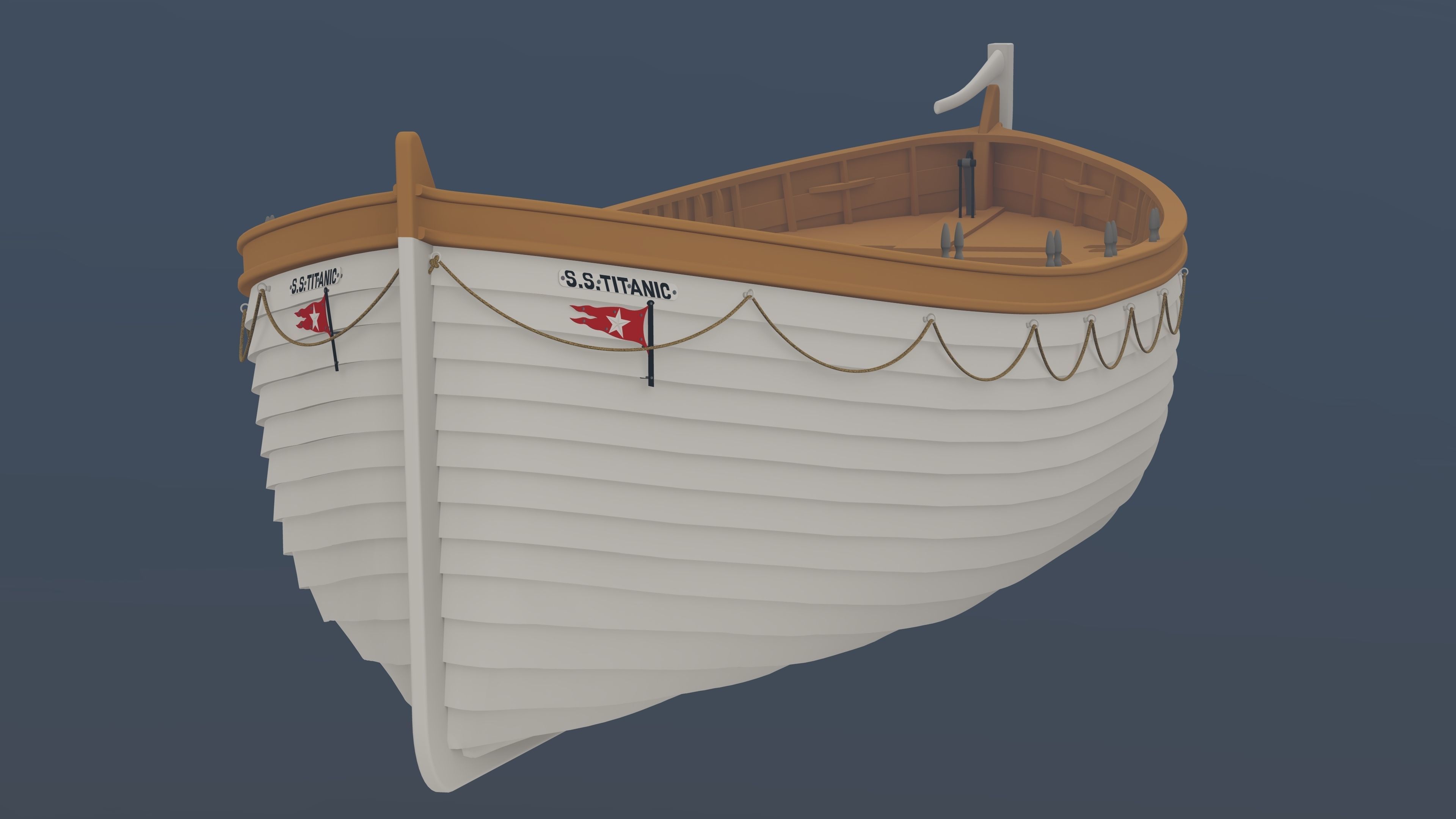 RMS Titanic Lifeboat 3D model | CGTrader