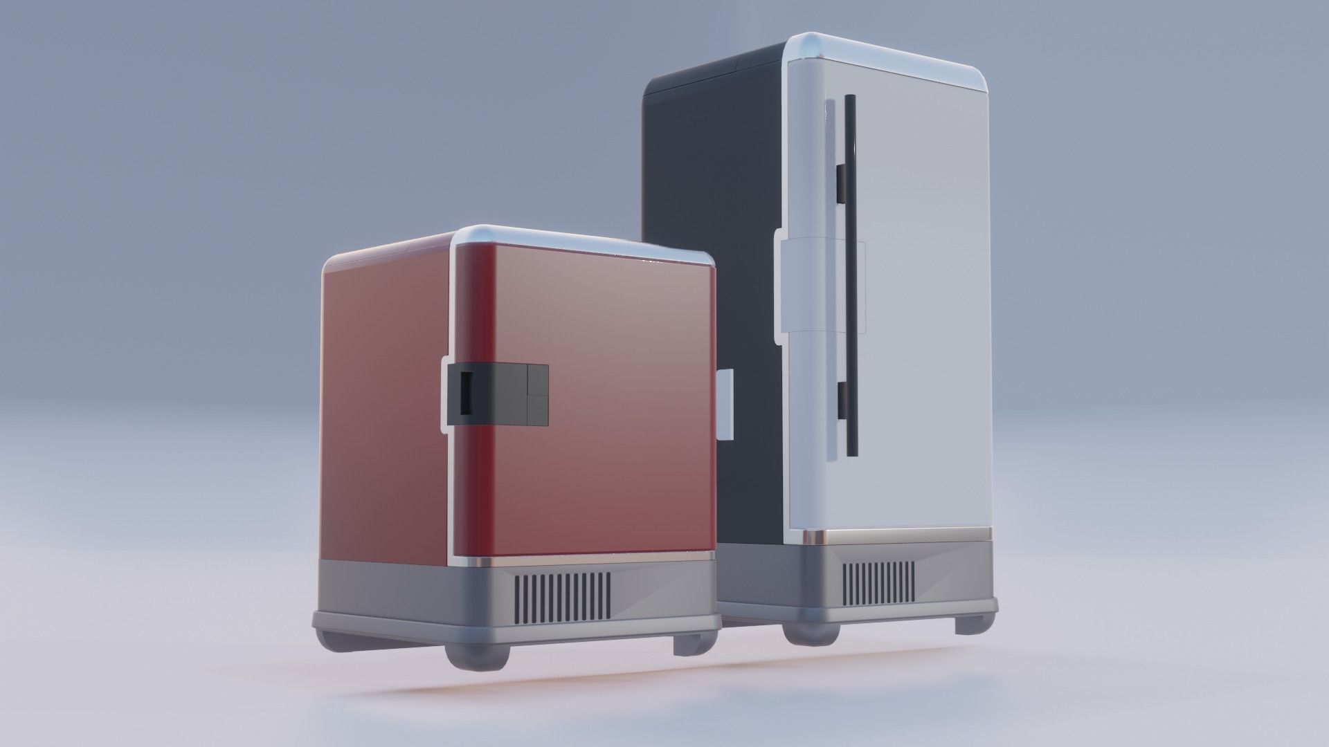 Stylized fridge game prop asset free VR / AR / low-poly 3D model | CGTrader