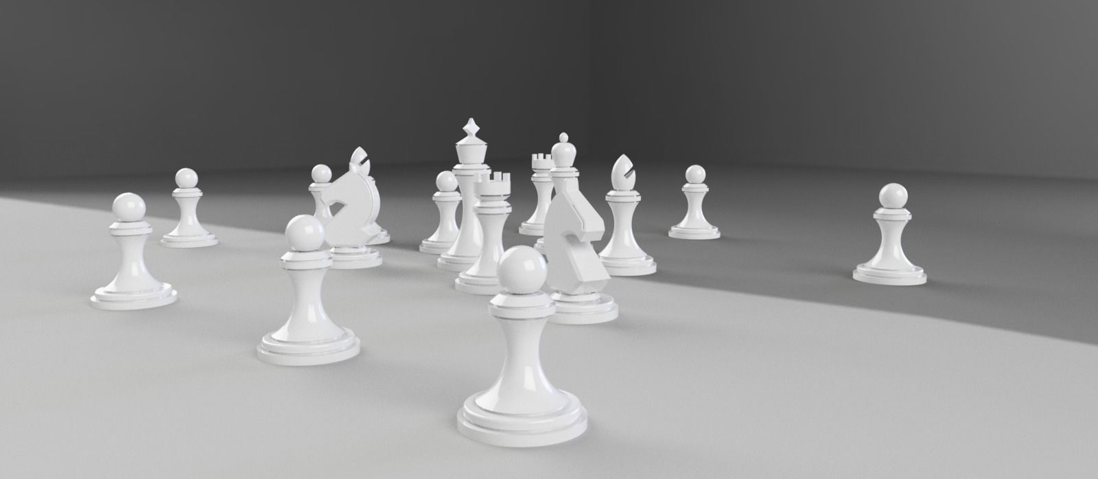 Chess parts type 2 3D model rigged | CGTrader