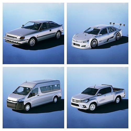 Toyota Cars Collection VOL1 VR / AR / low-poly | CGTrader