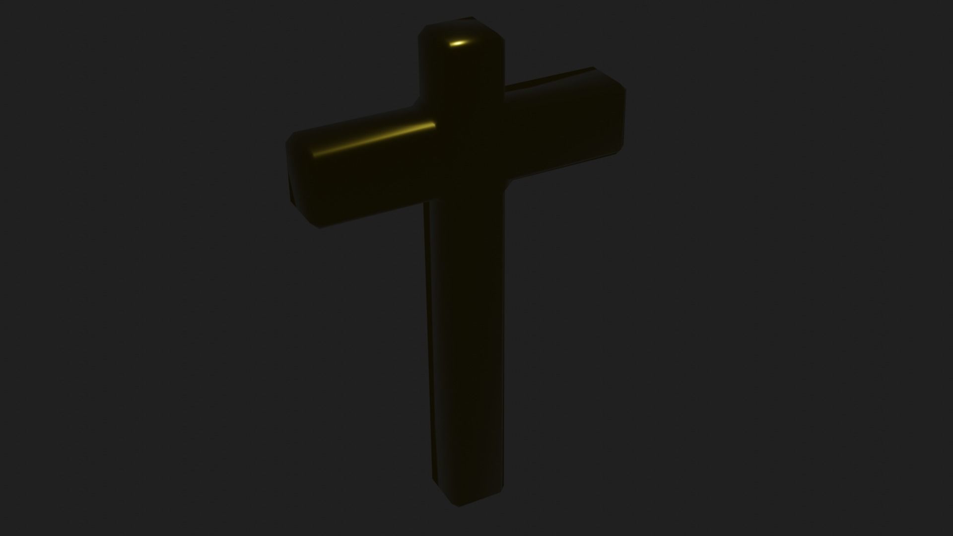 Beautiful Golden Christian Cross 3D model | CGTrader
