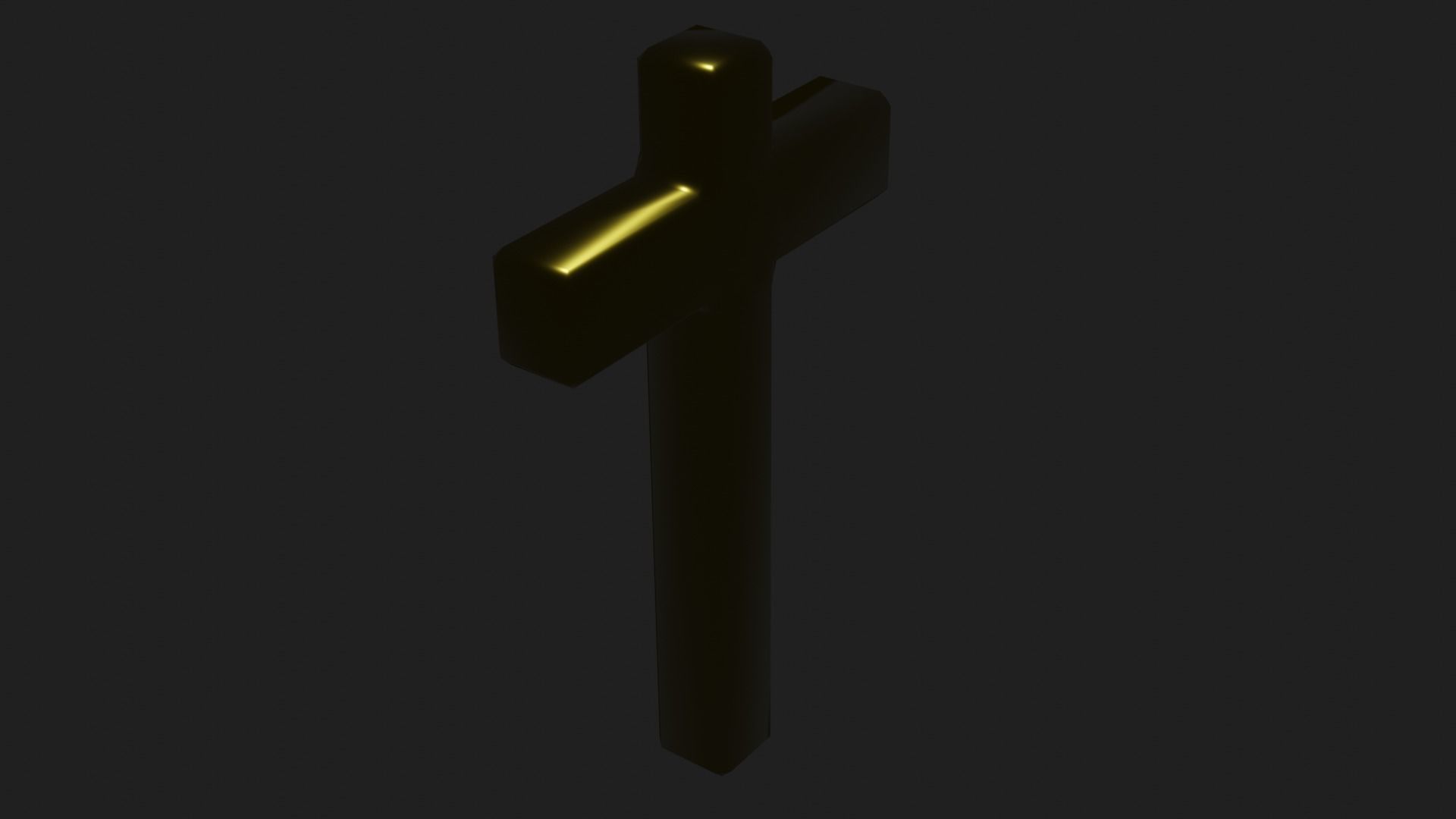 Beautiful Golden Christian Cross 3D model | CGTrader