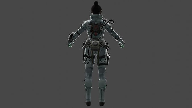 Apex Legend Wraith Fully rigged 3D Character free VR / AR / low-poly 3D ...