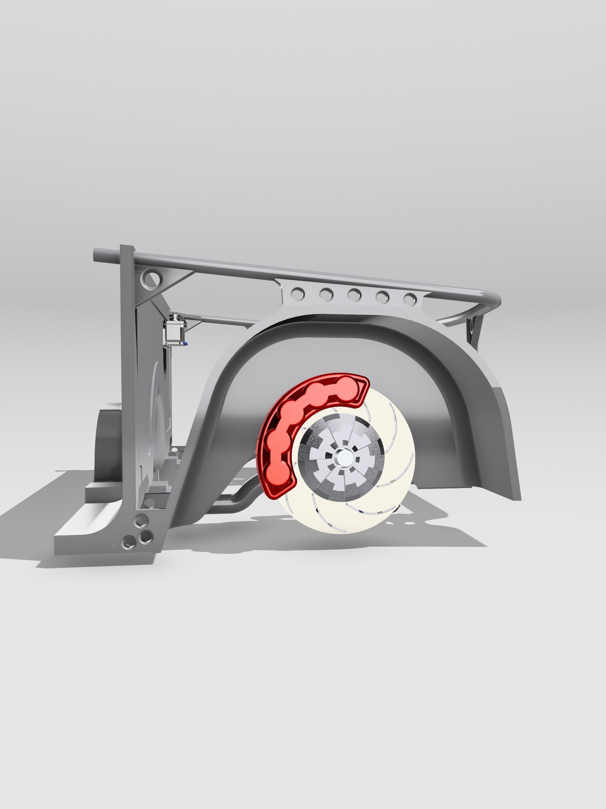 Pro Touring Racing Front Clip w Pushrod Suspension n brakes 3D model 3D ...