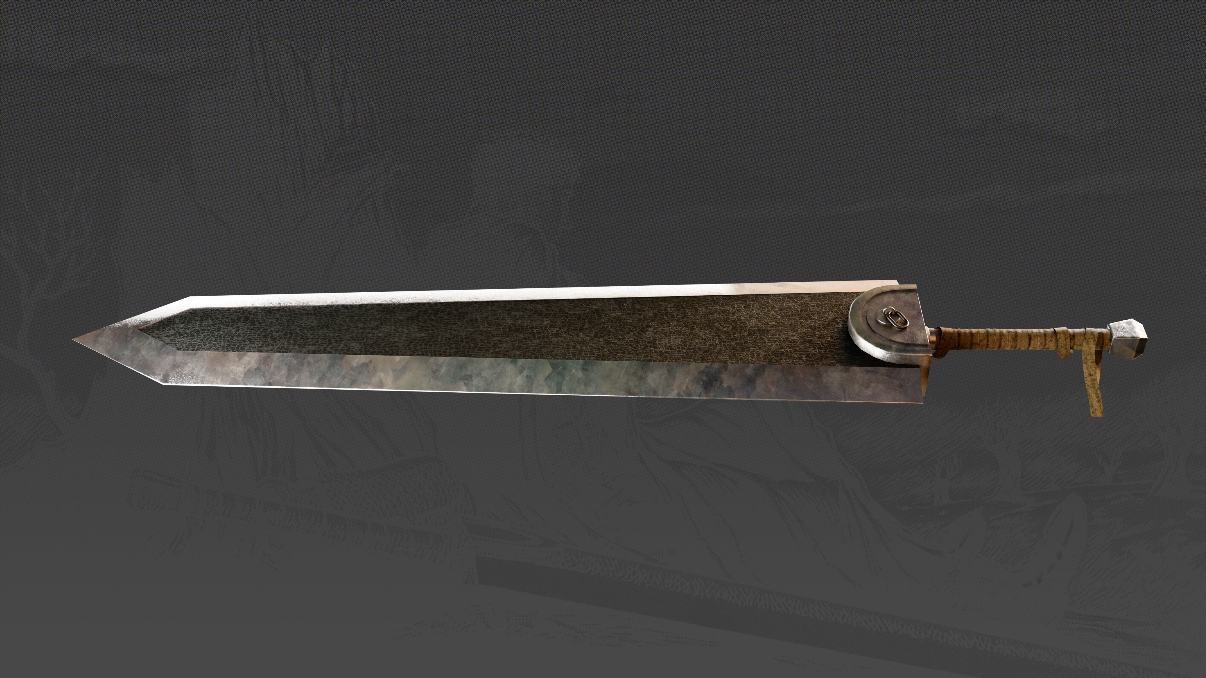 Dragonslayer sword from Berserk 3D model | CGTrader