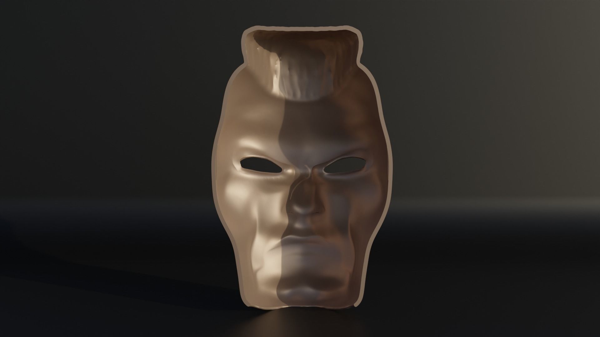 Mohawk Human Party Face Cosplay Mask 3D model 3D printable | CGTrader