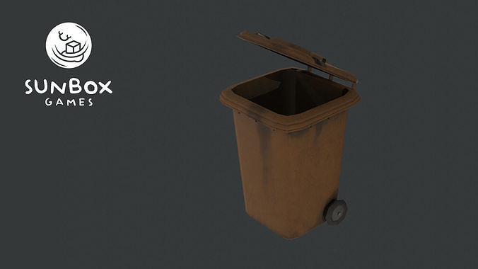 3D model Plastic Trash Container VR / AR / low-poly | CGTrader