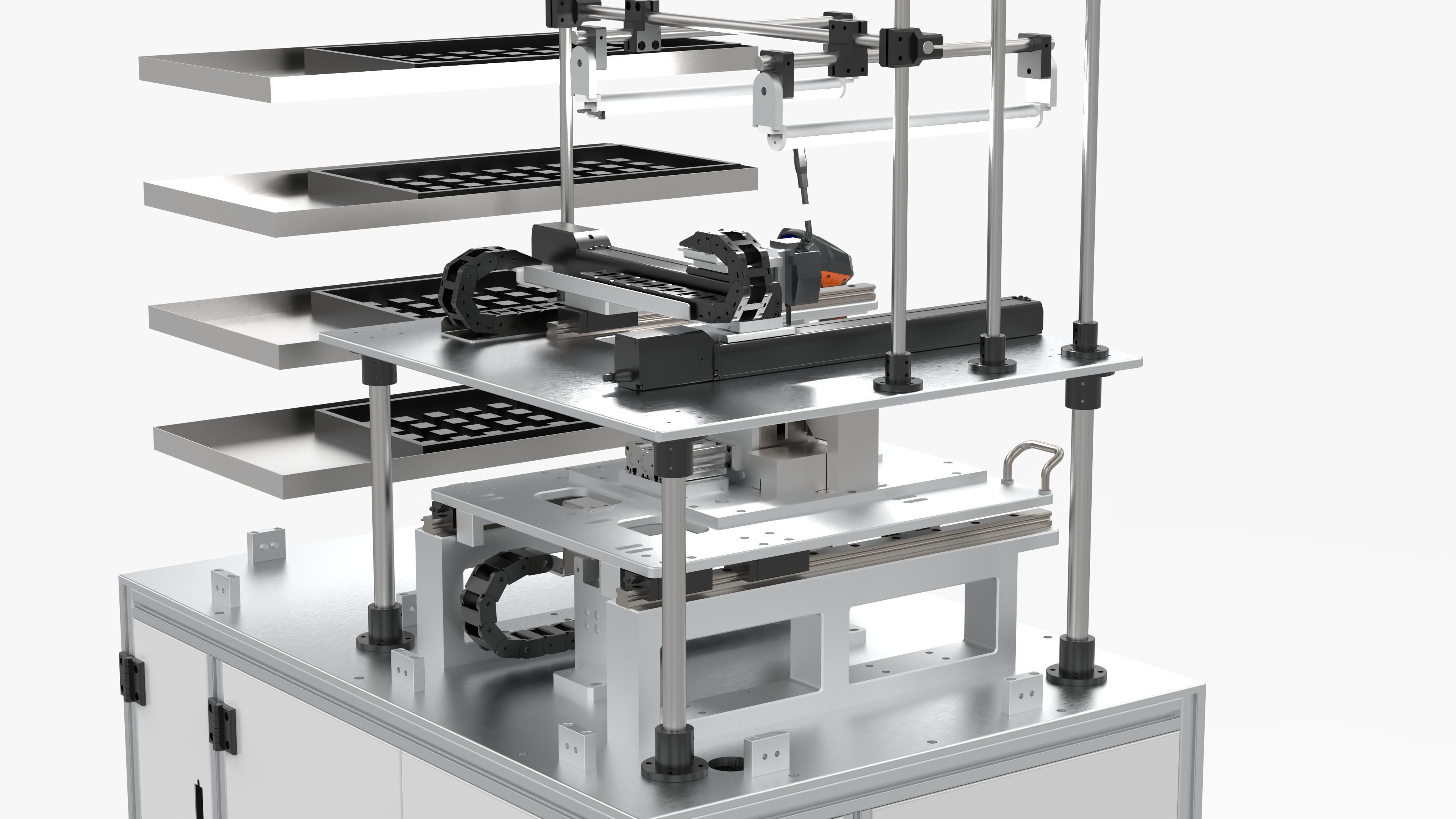 Automatic Electronic Product Visual Inspection Machine 3D model | CGTrader