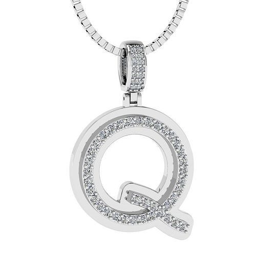 Alphabet Diamond pendant Q 3D model 3D printable | CGTrader