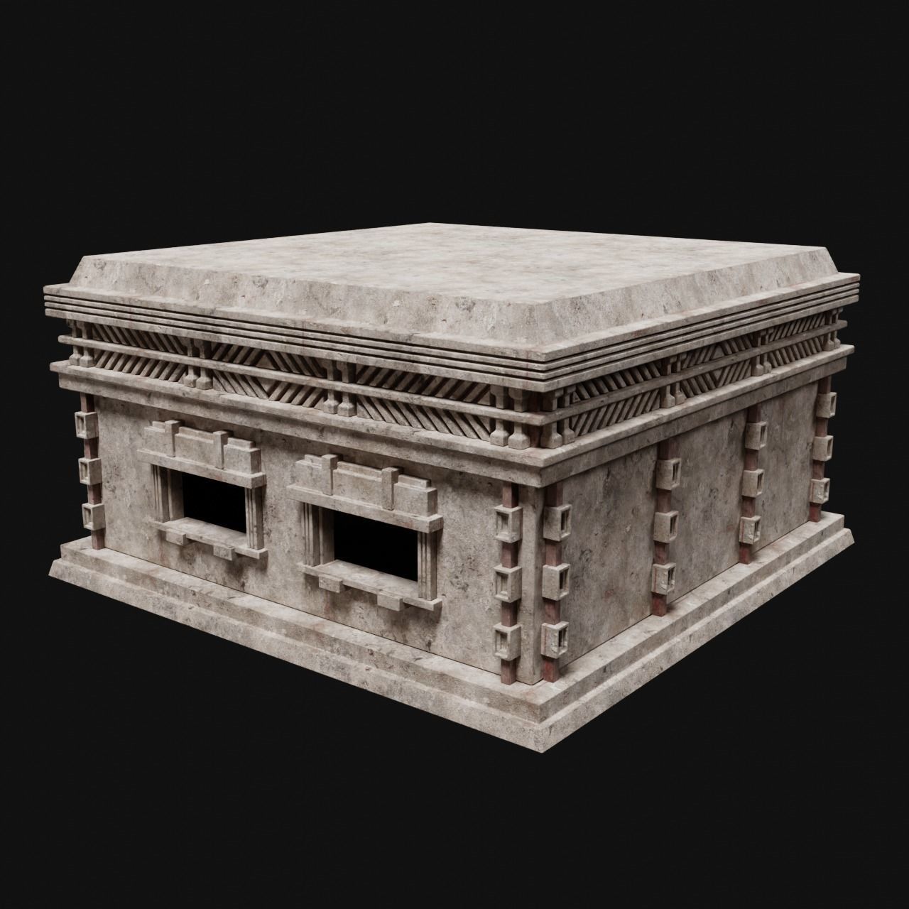 3D model AZTEC MAYAN INCA MESOAMERICA STONE HOUSE TEMPLE COLLECTION VR ...