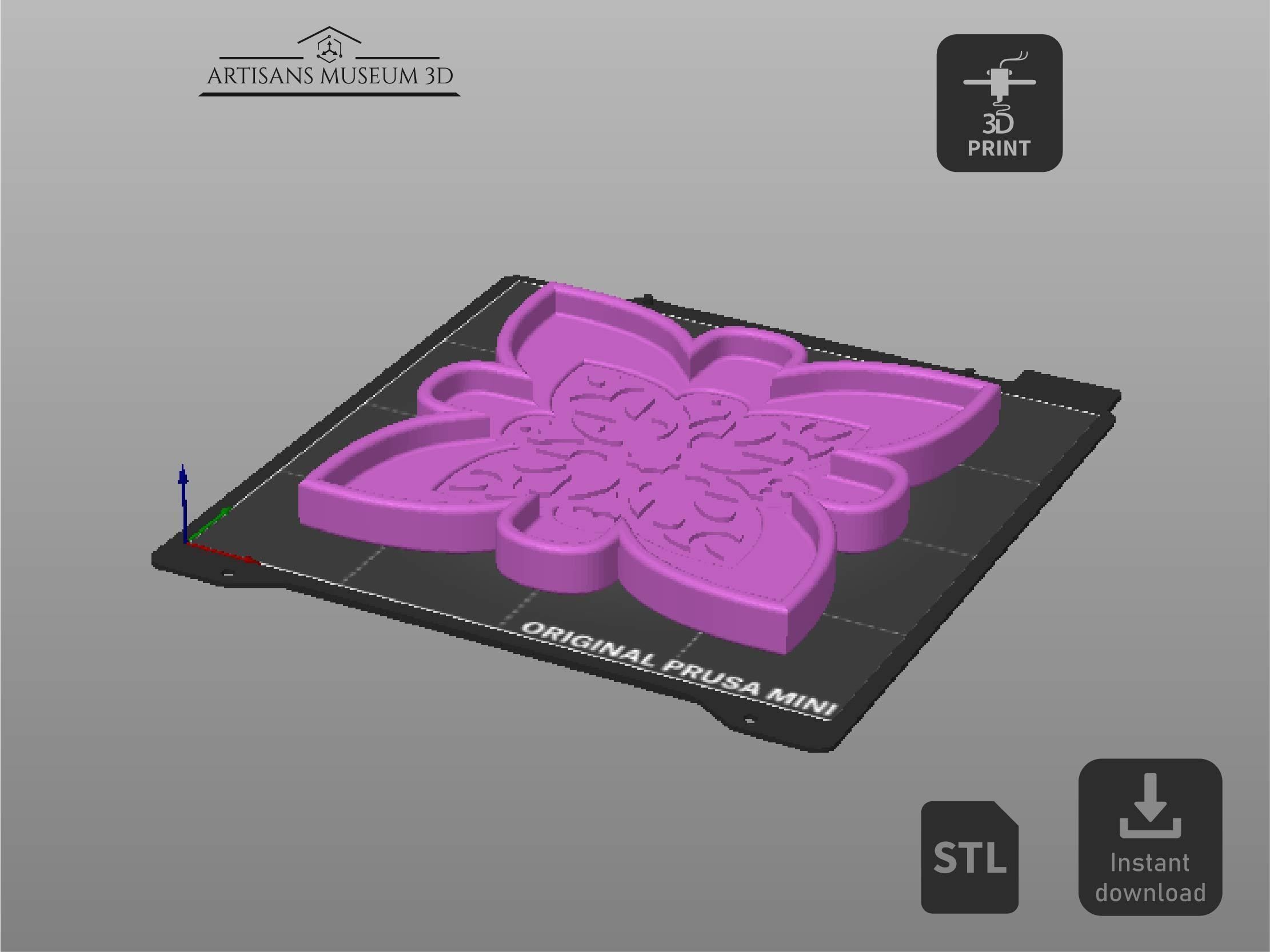 Ornament tray V3 Files for CNC and 3D Printing DXF STL 3D model 3D printable | CGTrader