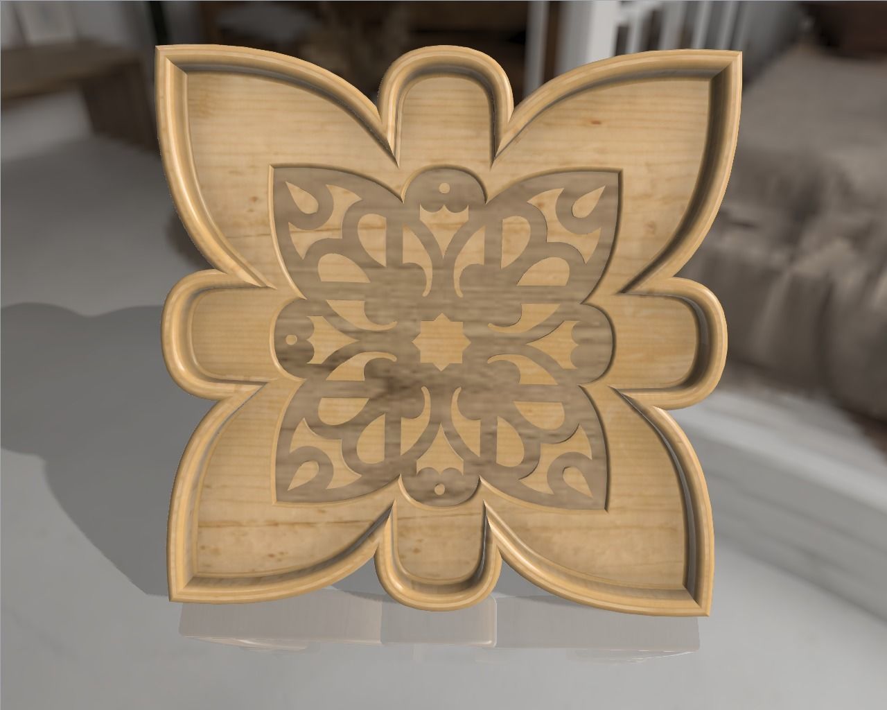 Ornament tray V3 Files for CNC and 3D Printing DXF STL 3D model 3D printable | CGTrader