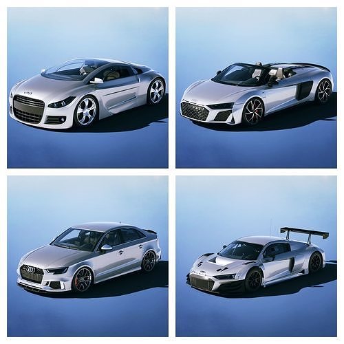 Audi Cars Collection VOL1 VR / AR / low-poly | CGTrader