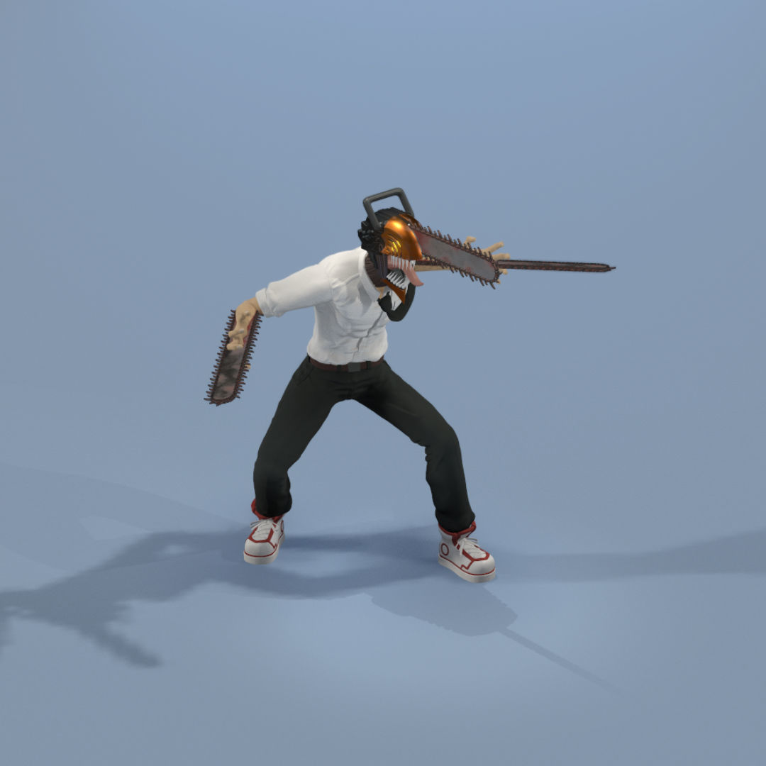 Denji in his hybrid form 3D model 3D printable | CGTrader